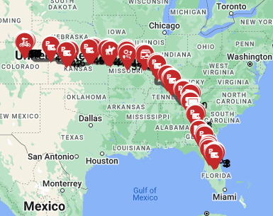 Family Friendly Route Plan from Orlando to Denver